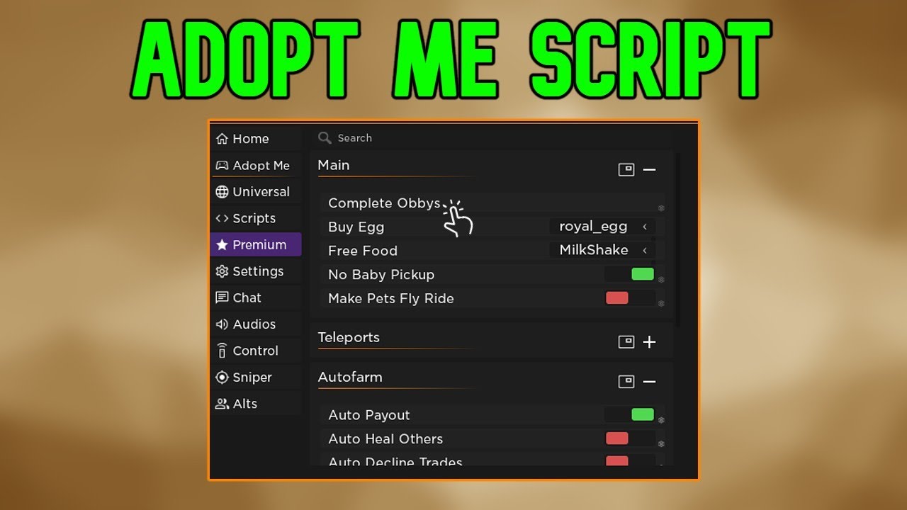 Adopt Me script | auto hatch | free food | auto paycheck | Not Patched | No Ban [2023] - YouTube