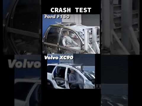 Ford f150 vs Volvo xc90 crash test - YouTube