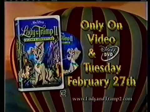 Lady and the Tramp 2: Scamp's Adventure commercial 2001