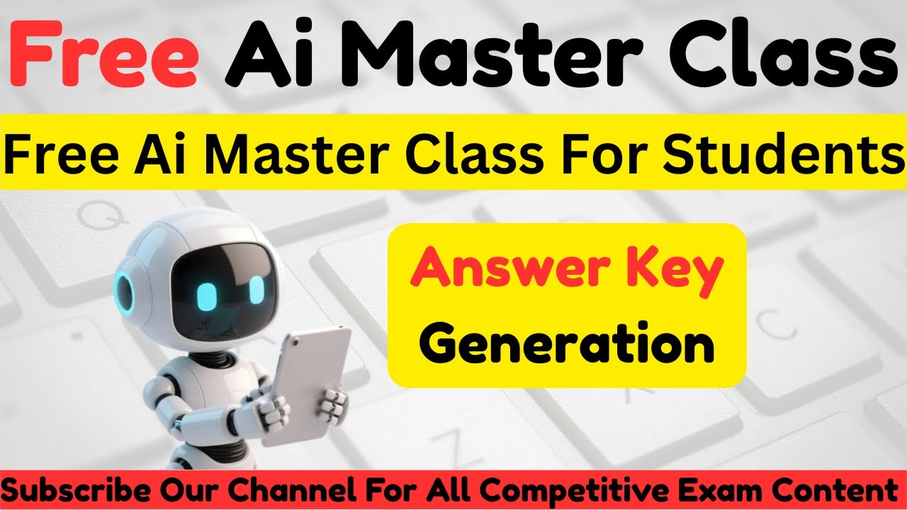 Ai Master Class Episode 01 : AI Tools Every Student Must Know - YouTube
