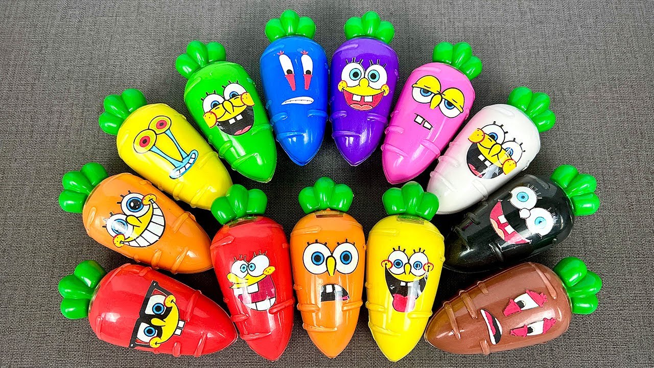 Looking SpongeBob SquarePants Clay With Slime Coloring: Squidward ...
