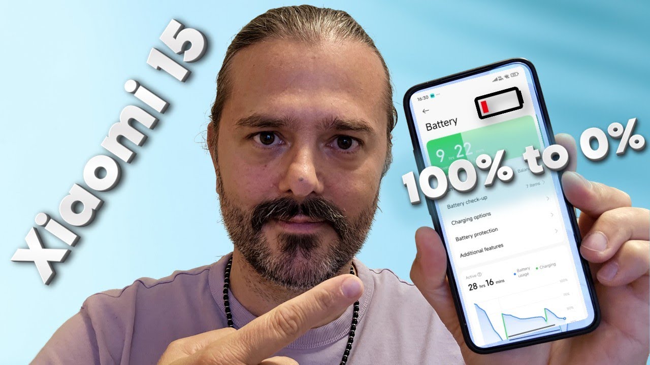 Xiaomi 15 Real Battery Test From 100% to 0% on WiFi & 5G: Socials ...