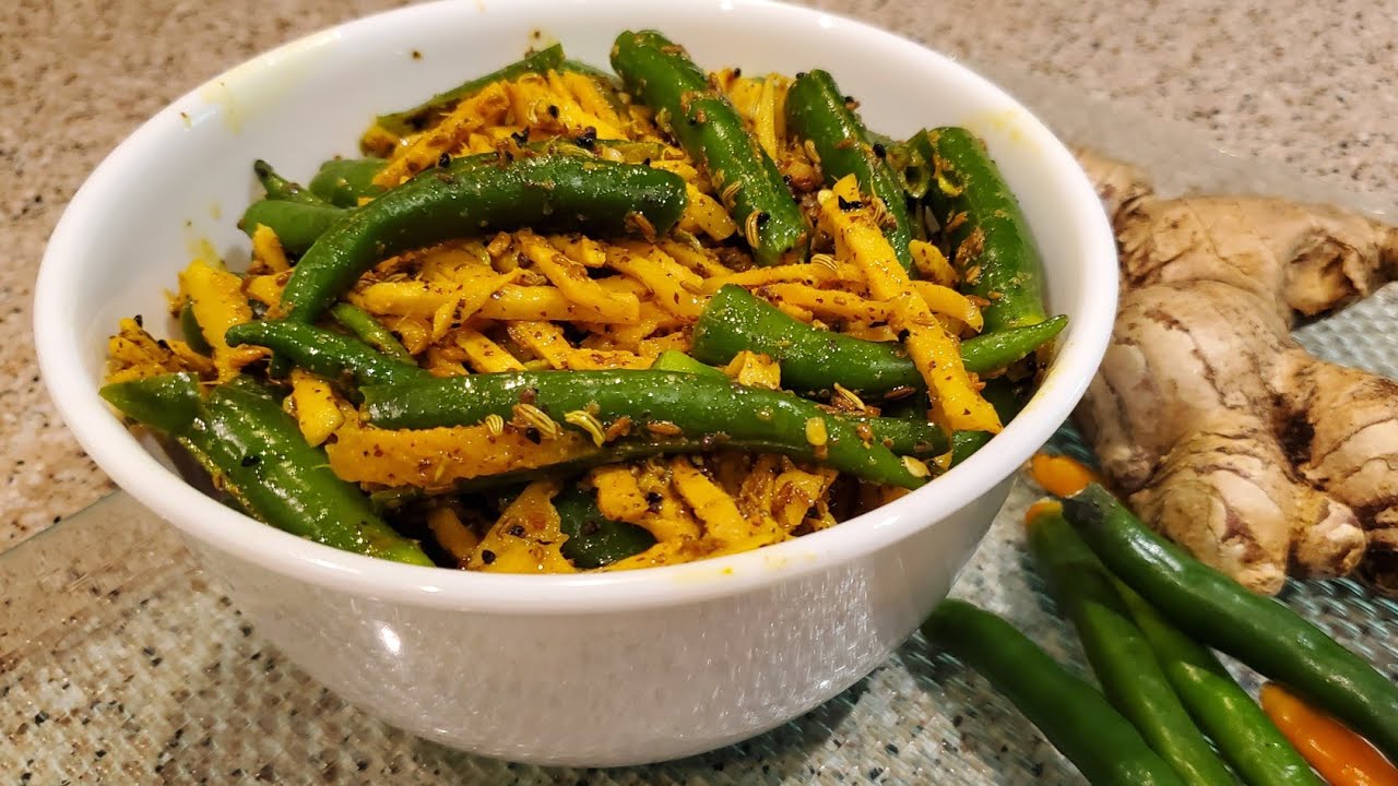 Adarak Mirchi Achaar (Ginger Green Chilli - YouTube