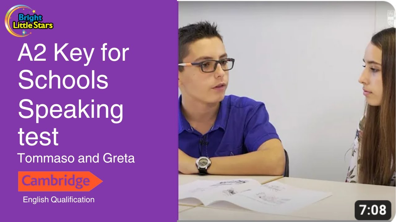 A2 KEY for schools speaking test Tommaso and Greta - YouTube