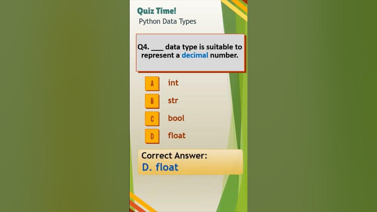 Python Programming Data Types Important MCQs || #shorts - YouTube