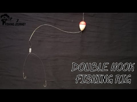 How To Make Double Hook Fishing Rig Fishing Knot - YouTube
