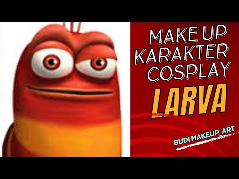 Make up karakter cosplay LARVA - YouTube