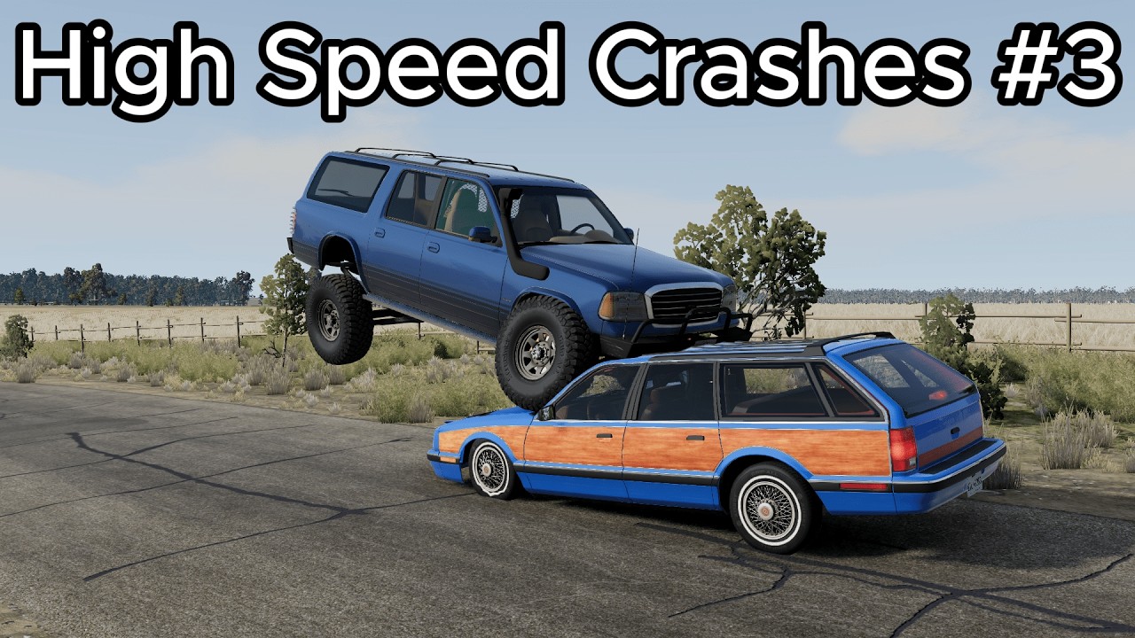 High speed crashes #3 | BeamNG.Drive - YouTube