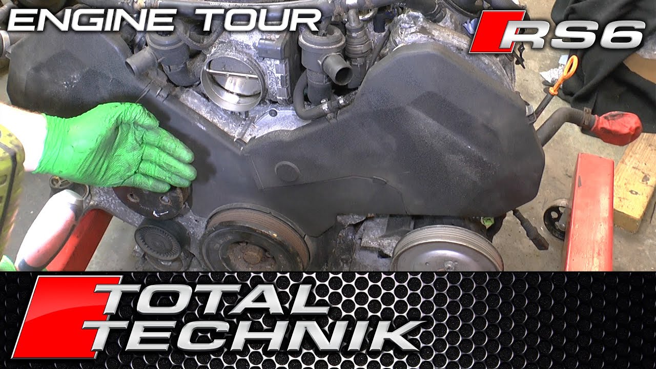 Audi RS6 (BCY) Engine Guided Tour (Engine Removed) - Audi RS6 - C5 ...