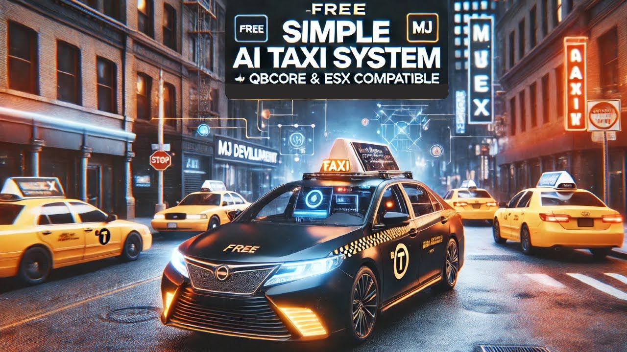 [FREE] Simple AI Taxi System | QBCore & ESX Compatible | MJ DEVELOPMENT ...