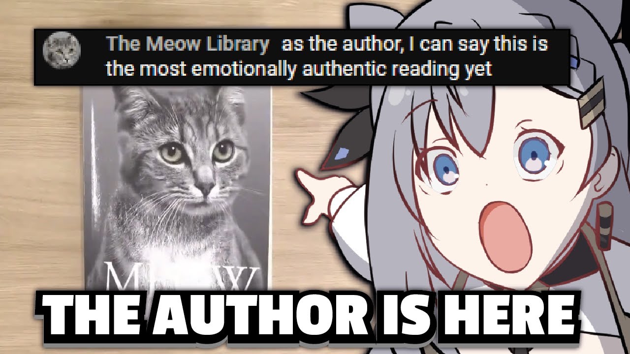The Author of "MEOW" book approved Zeta's meowing reading!!! - YouTube