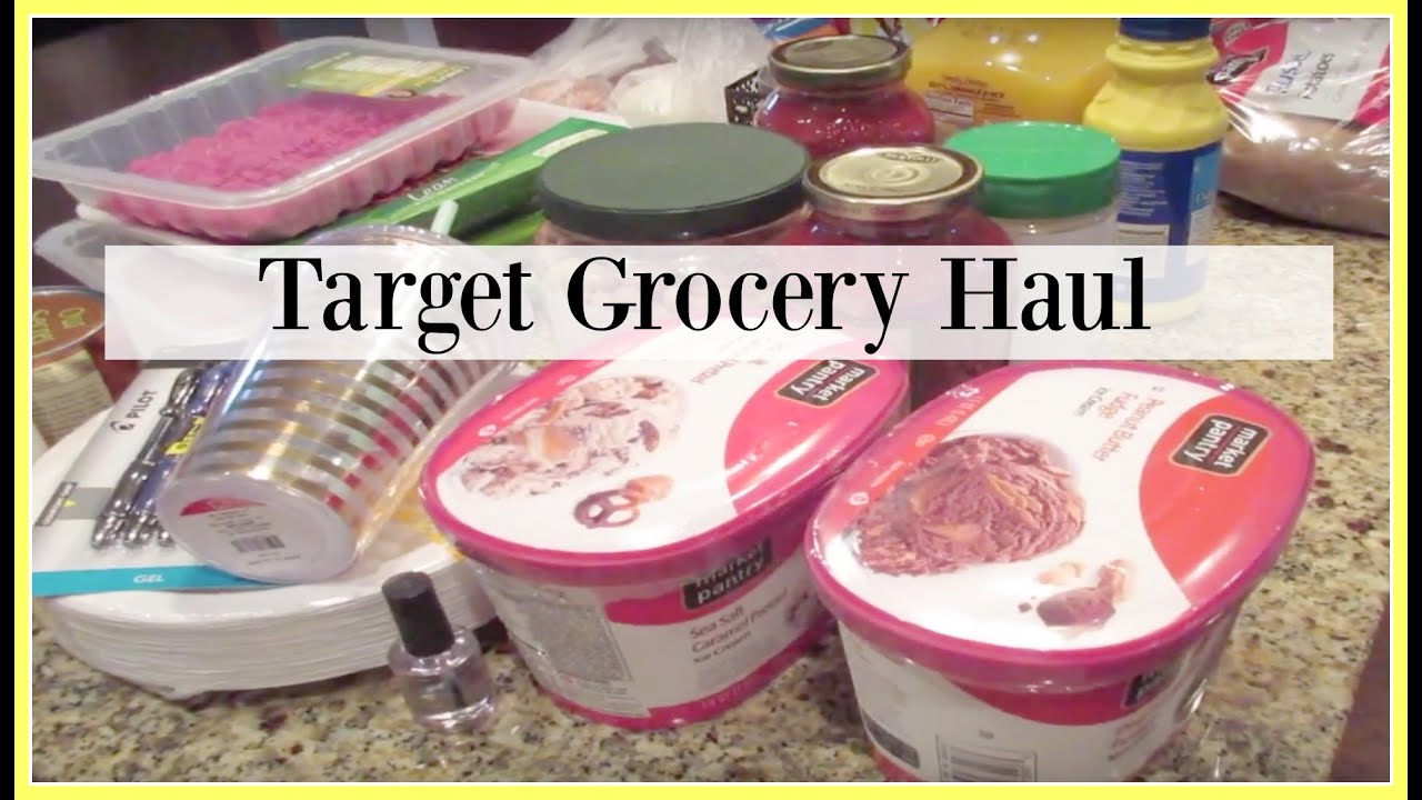 TARGET GROCERY HAUL - YouTube