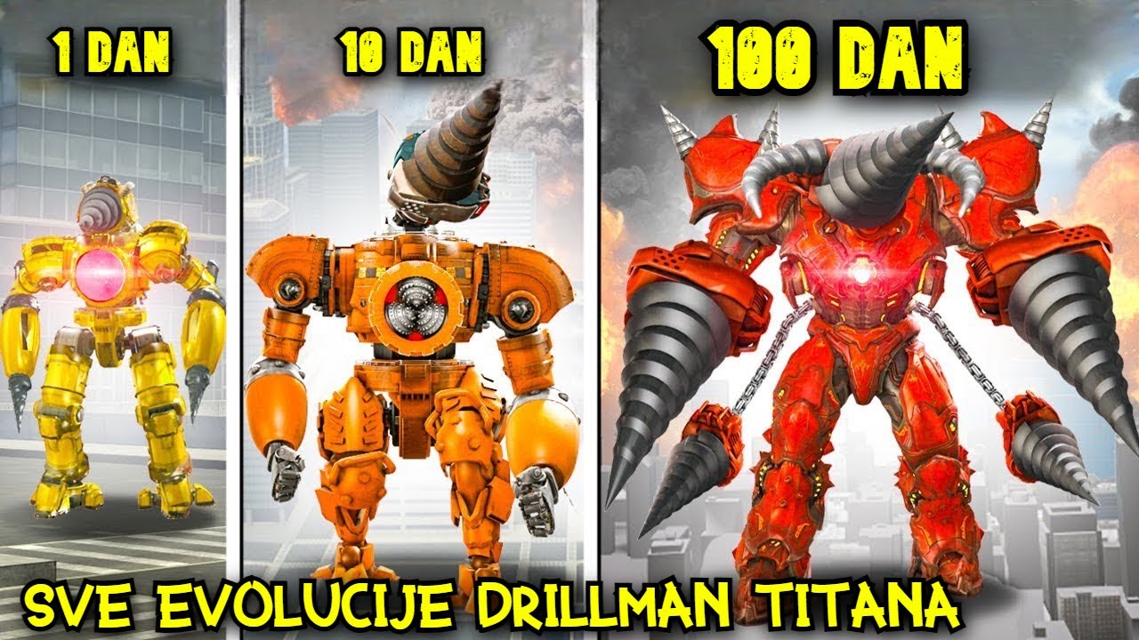 POSTAO SAM SVE NOVE EVOLUCIJE DRILLMAN TITAN!!! - YouTube
