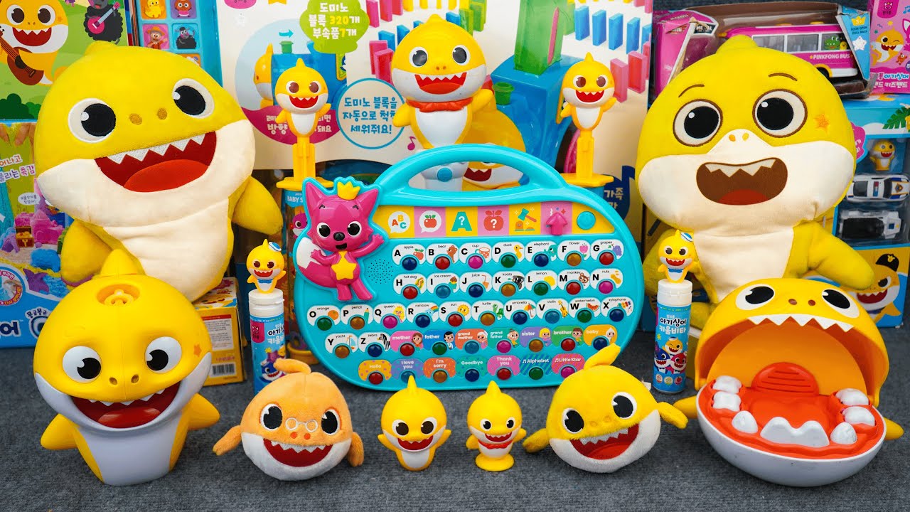 BABY SHARK Collection | Satisfying Unboxing Baby Shark Fishing Game ...
