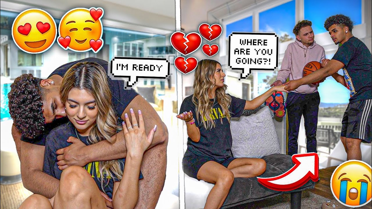 Leading My Girlfriend On 😍💦 Then Leaving To See How She Reacts Youtube