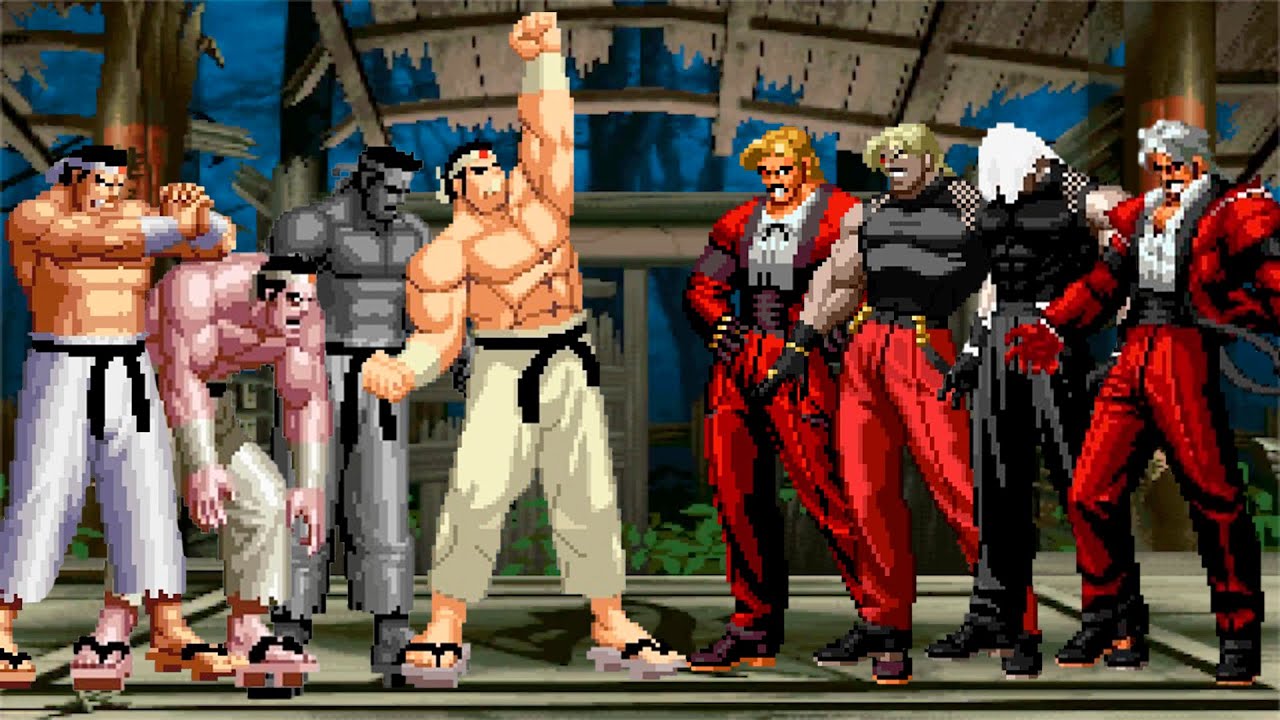 [KOF Mugen] Goro Daimon Team vs Rugal Team - YouTube