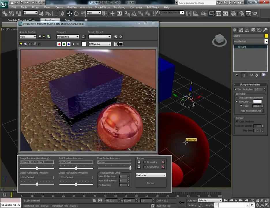 3Ds Max 2010: HDRI Tutorial - YouTube