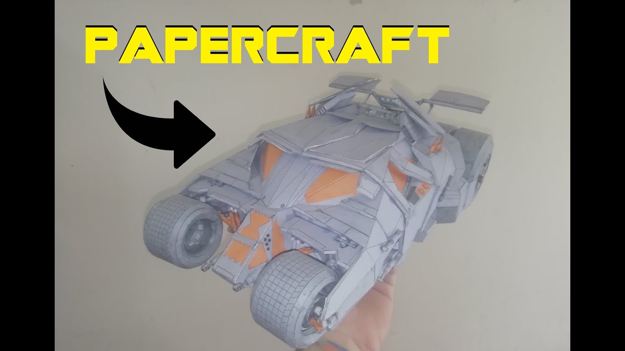 TUMBLER BATMOBILE PAPERCRAFT--- BATIMOVIL PAPERCRAFT - YouTube