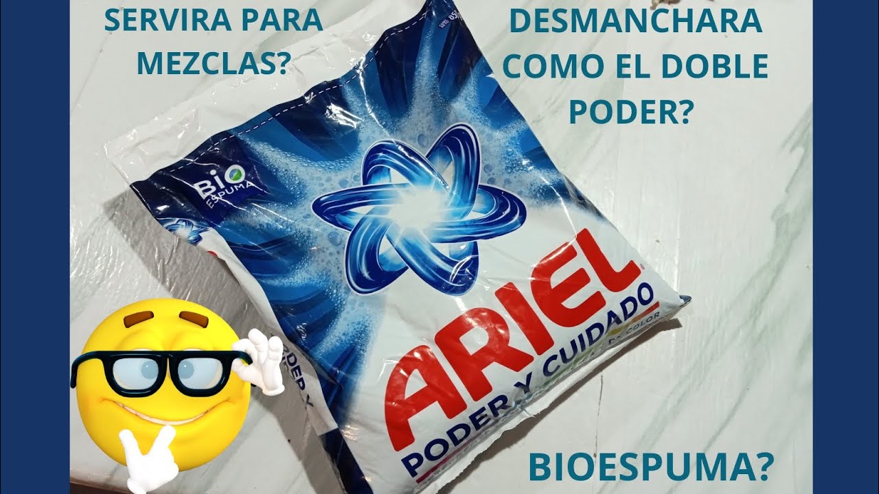 Ariel Poder y Cuidado (Bio-espuma)Rutina de lavado para ver si ...