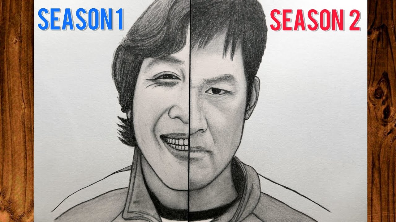 Squid game drawing step by step | How to draw seong gi hun player 456 ...