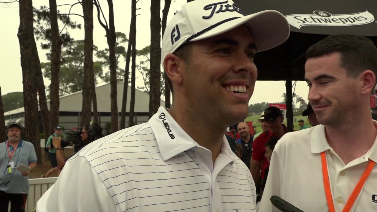 Dimi Papadatos after Rd 2 at the 2019 #AusOpenGolf - YouTube