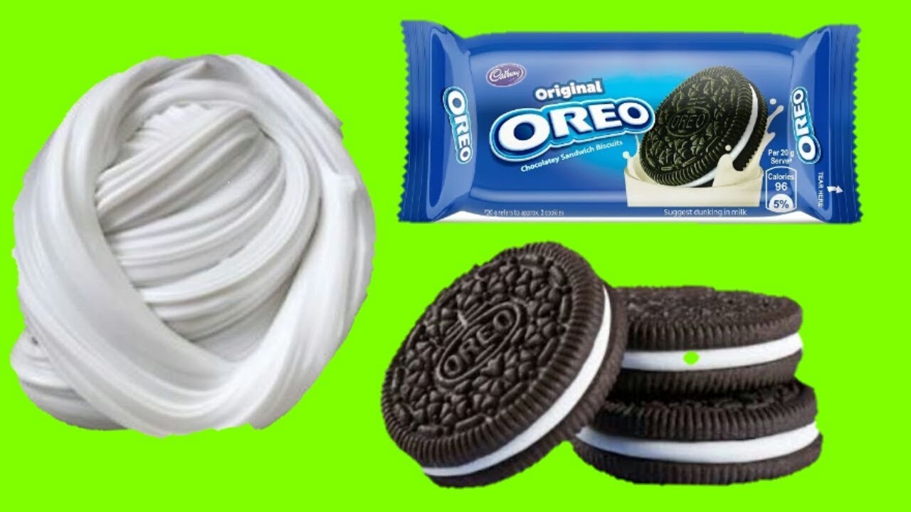 OREO BISCUIT SLIME | How to make slime with oreo biscuit and water | NO ...