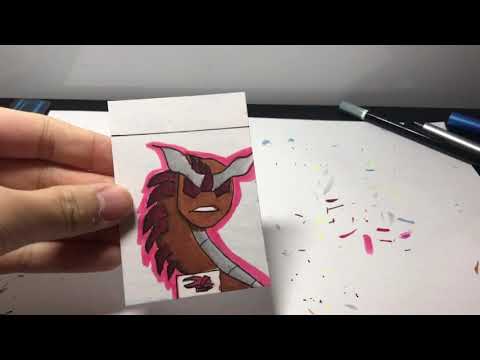 Making a Homemade Trading Card Game in One Week (day 1) - YouTube