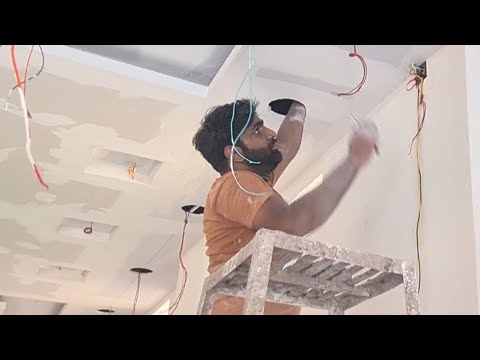 False Ceiling Light Fitting Kese Karte Hain || How to Install False ...