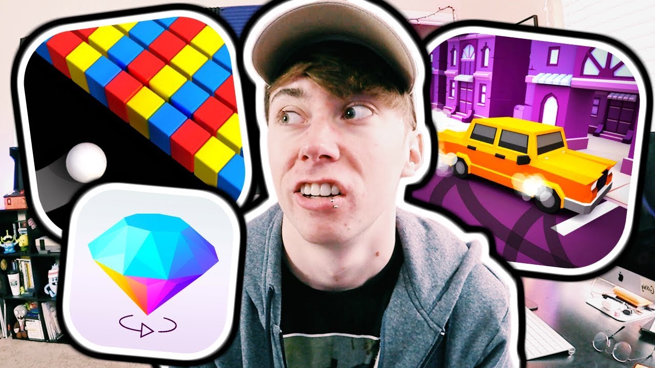 COLOR BUMP 3D / POLYSPHERE / DRIVE AND PARK - 3 iPhone Mini Games! - YouTube