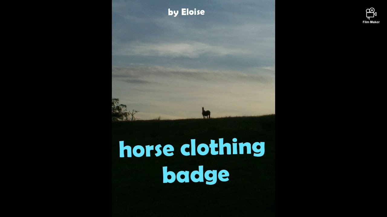 Pony club (mini) horse clothing badge - YouTube