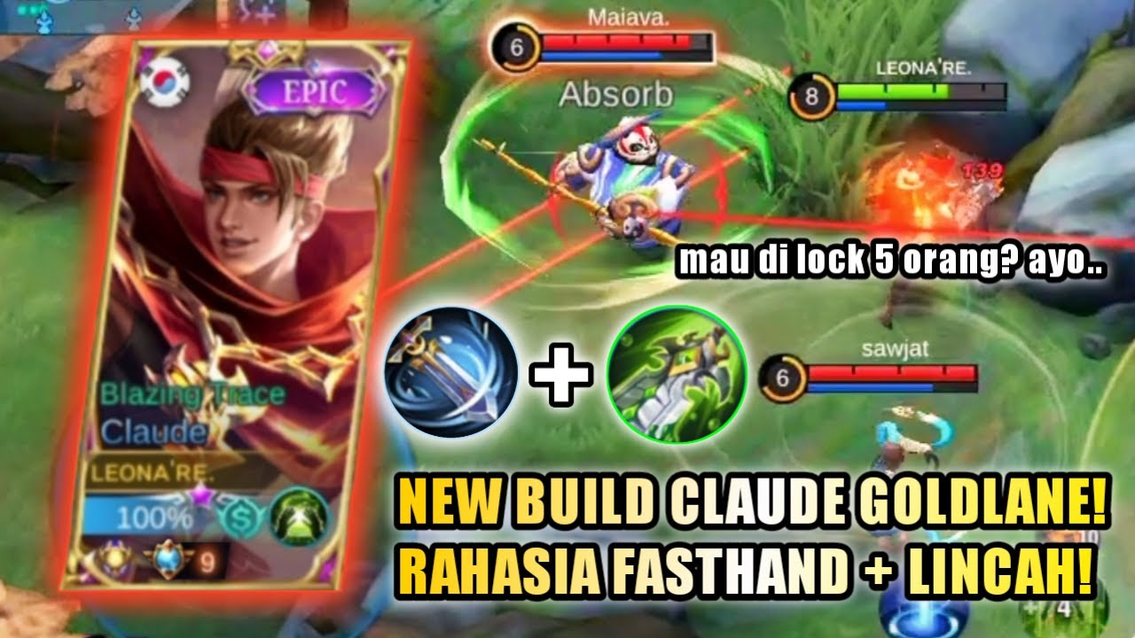 NEW BEST SECRET BUILD CLAUDE GOLDLANE!? | TUTORIAL OPEN WAR & INISIASI ...