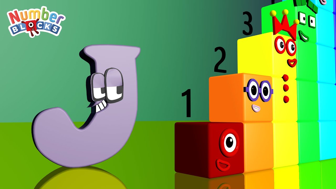 Alphabet Lore J Jump and Count Numberblocks Step Squad 1-50 - YouTube