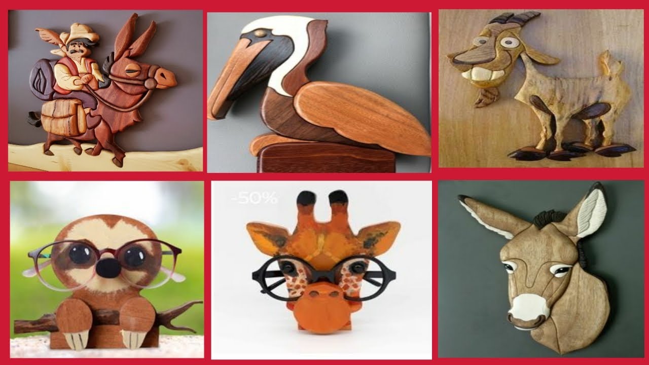 How to make Funny & Cute Animal Wooden Vintage //Home Decoration design ...