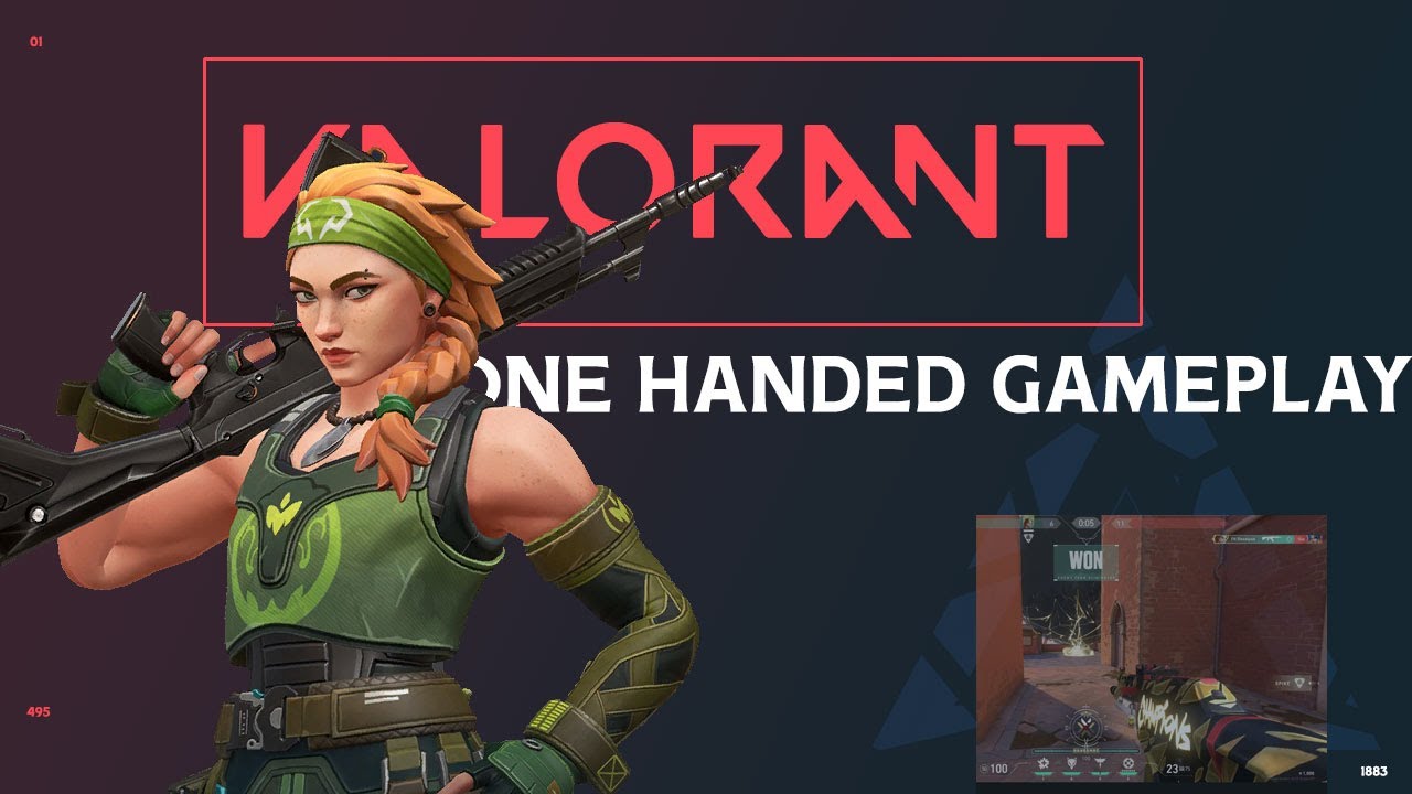 Valorant one handed gameplay - YouTube