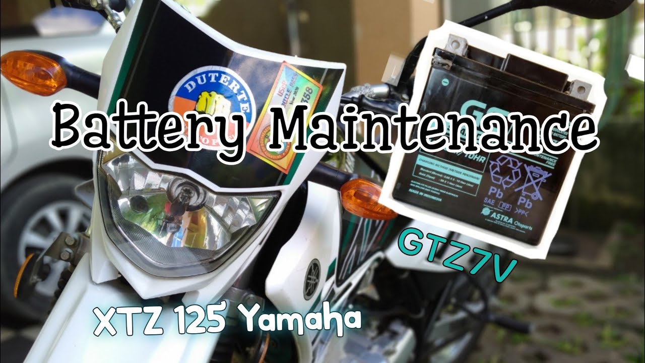 XTZ 125 Battery Maintenance - YouTube