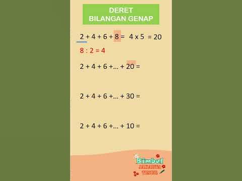 #caracepat deret bilangan genap #shorts #trikmatematika - YouTube