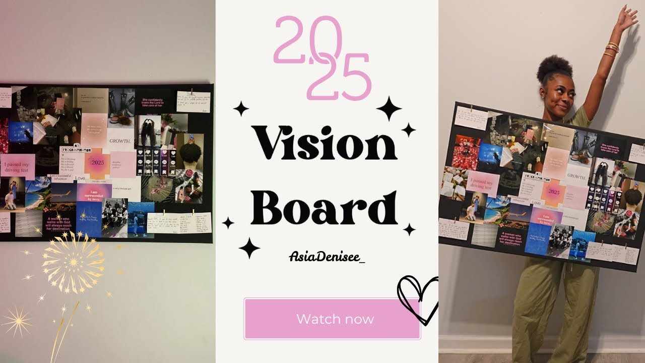 2025 🎆 | Vision Board Creation | Dreams and Goals💖 - YouTube