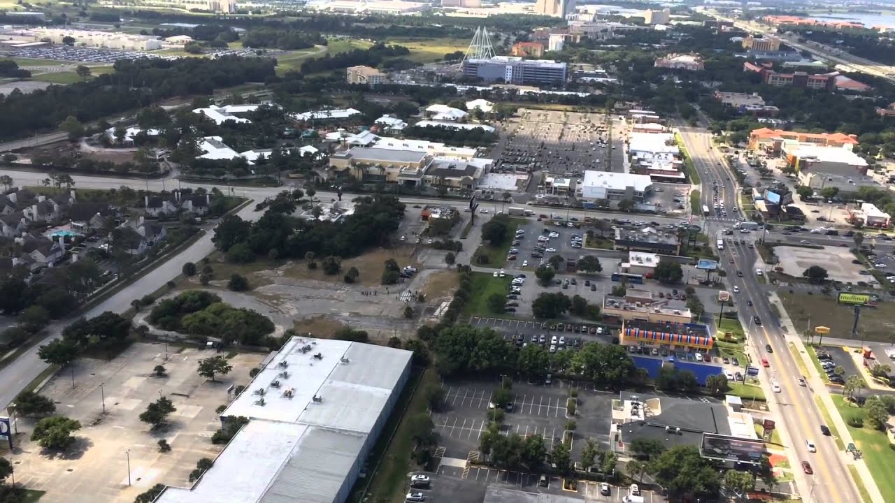 Helicopter tour of Skyscraper Skyplex site on International Drive ...