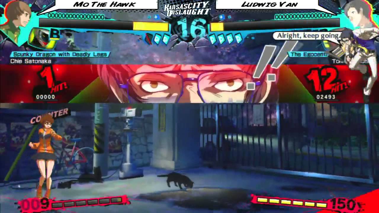 KO 2014 P4AU Grand Finals: Mo the Hawk (Chie) vs. Ludwig Van (Adachi ...
