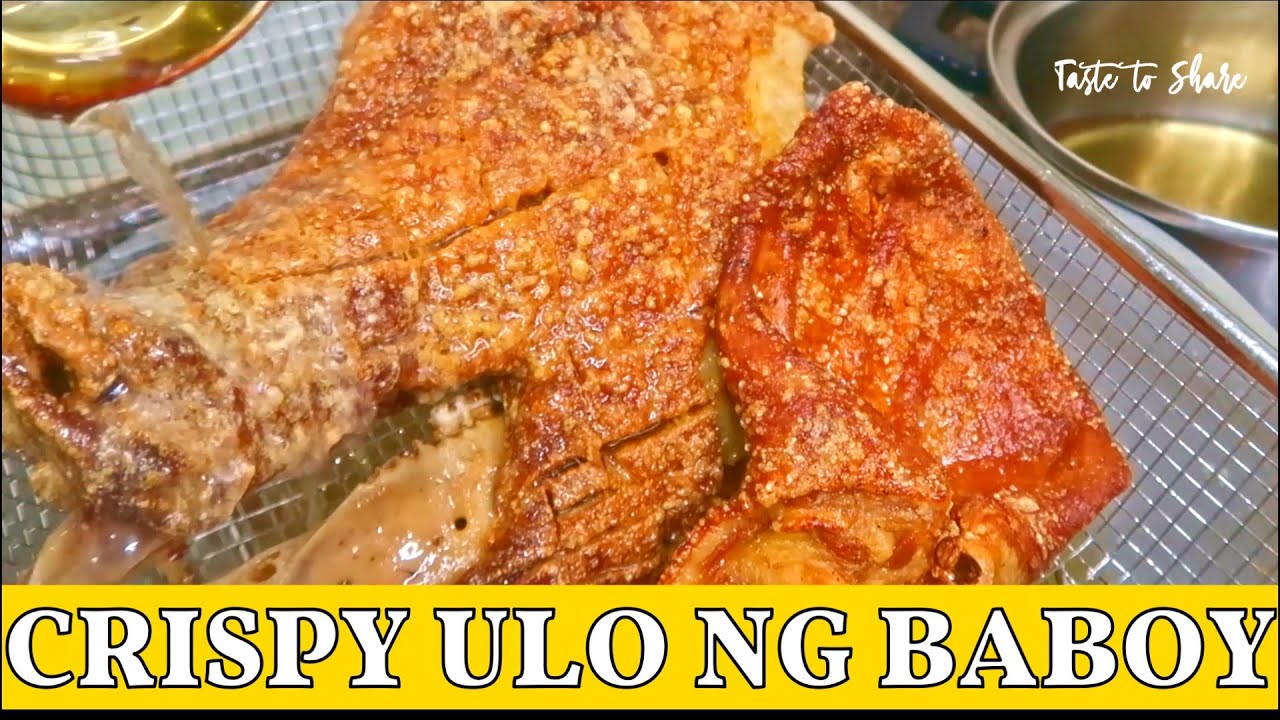 CRISPY ULO NG BABOY | THE SECRET OF COOKING SUPER CRISPY ULO NG BABOY ...