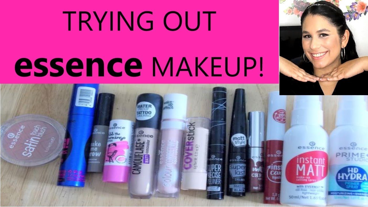 TRYING OUT ESSENCE MAKEUP - YouTube