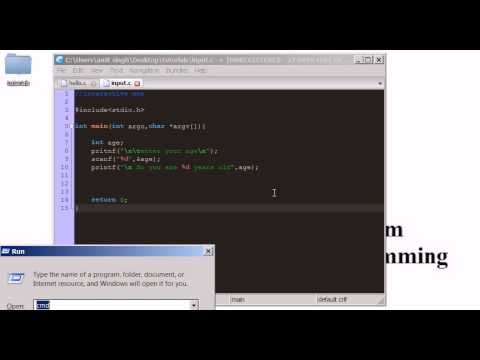 c programming tutorial part2 integer no and getting user input - YouTube