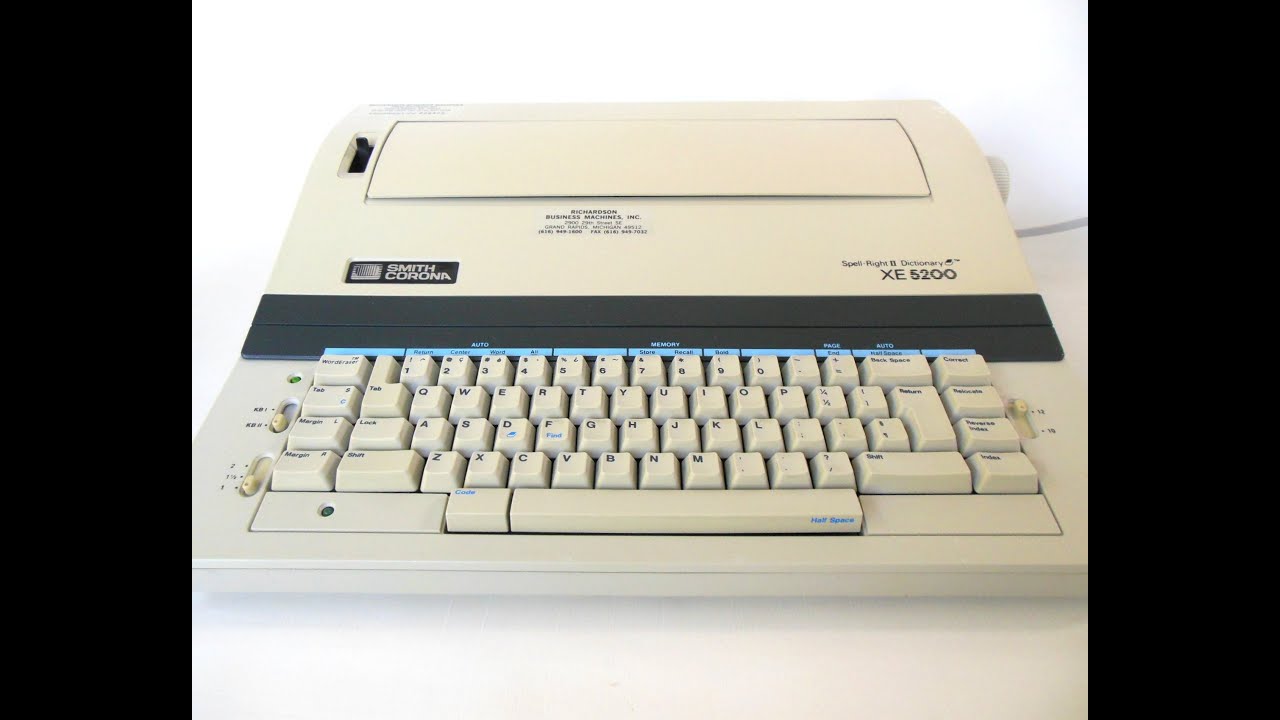Smith Corona Word Processor Demo XE5200 for sale on Etsy - YouTube