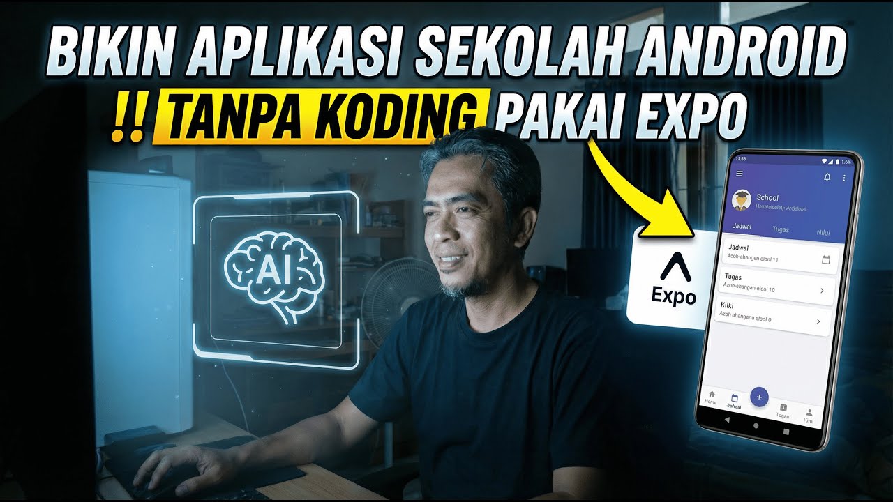 Gak Bisa Koding? Cara Buat Aplikasi Sekolah Islam Pakai AI & Expo ...