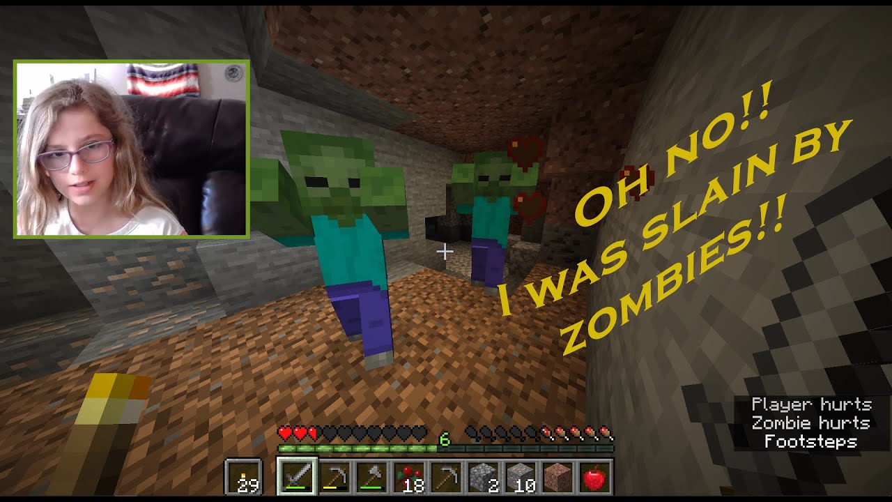 Minecraft Survival Guide - On no!! I got slain by a zombie!! - YouTube