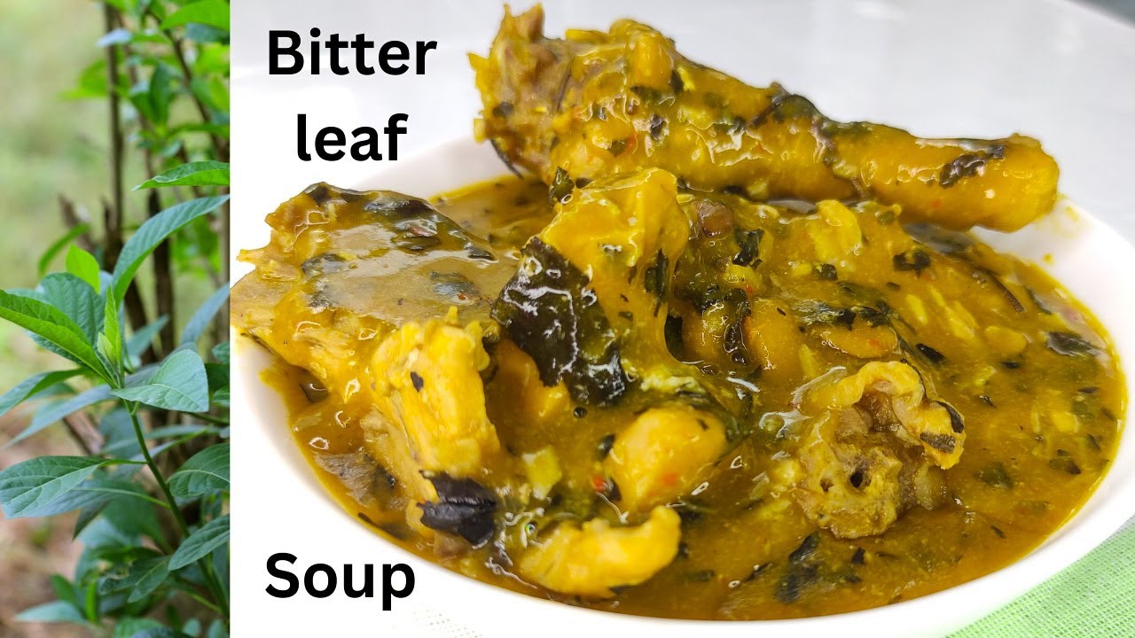 How to prepare basic Nigerian bitter leaf soup * navinas kitchen - YouTube