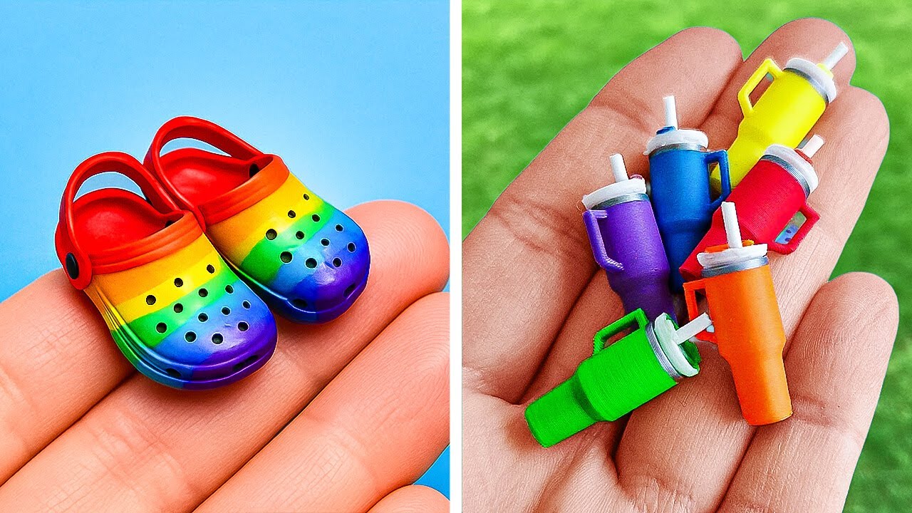 🌟 DIY MINIATURWELT 🌈 Süße Mini-Basteleien für Zuhause! 💖 - YouTube