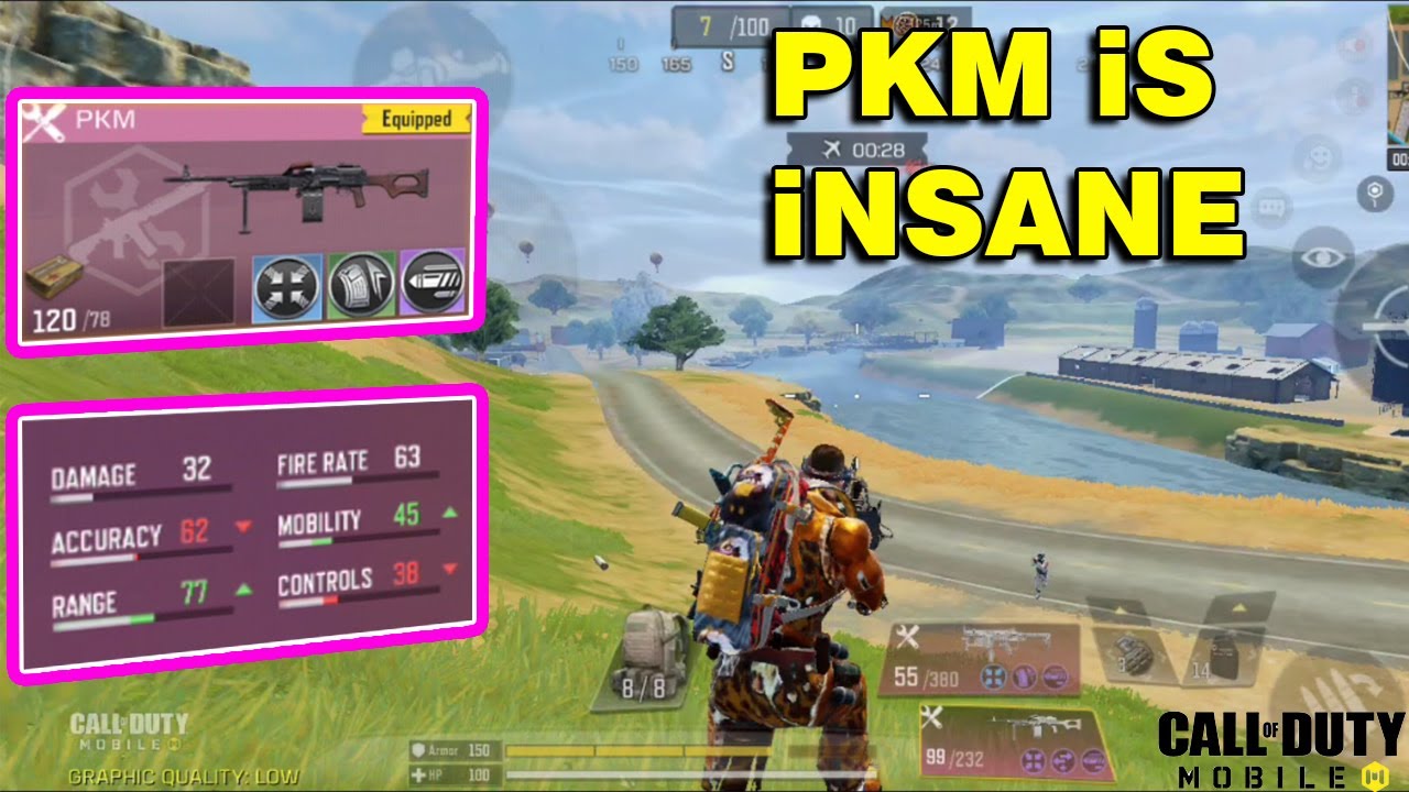 PKM Gunsmith with BEST Attachments in COD Mobile! PKM LMG | call of ...