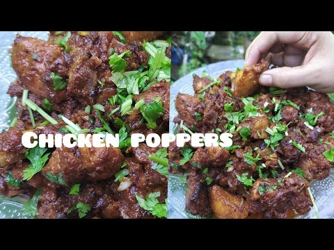 Chicken poppers😋/ chicken poppers recipe/how to make chicken poppers ...