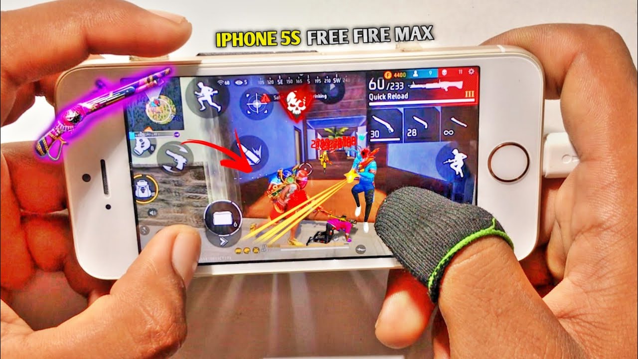 Iphone 5s Free Fire Gameplay ⚙️Settings Free Fire max HUD+DPI+ MACRO 1 ...